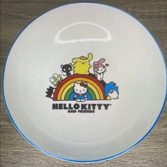 Sanrio | Dining | Hello Kitty And Friends Plate With Blue Rim | Poshmark